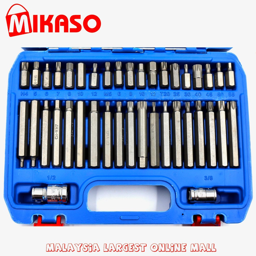 40pcs Forged Hex Torx Bit Star Wrench Allen Key Spline Bit ...