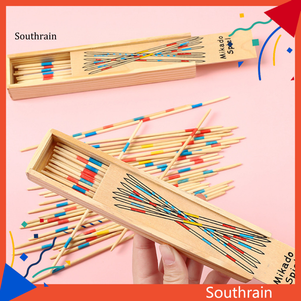 SOU Children Counting Game Traditional Bamboo Pick-up Sticks Game Fun ...