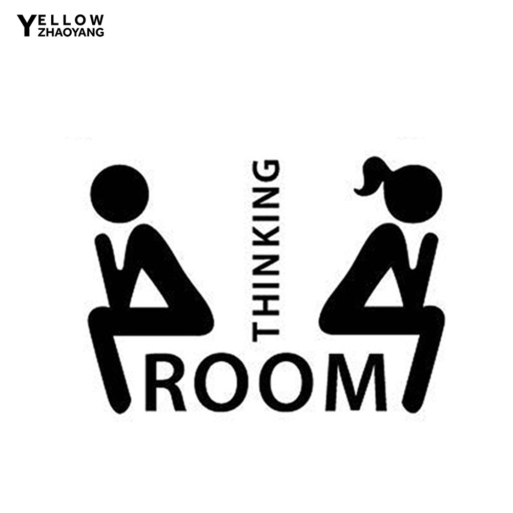 YEH- Creative Man Woman Pattern Washroom Toilet WC Bathroom Door ...