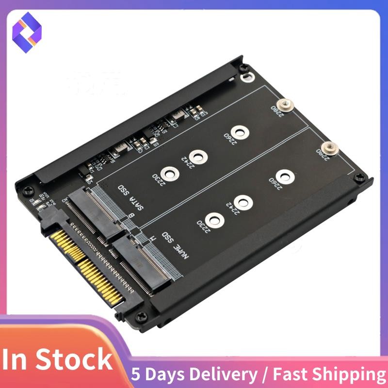 Adapter Card SSD Adapter Hardware Cable Adapter 2 in 1 M.2 NVME SSD and ...