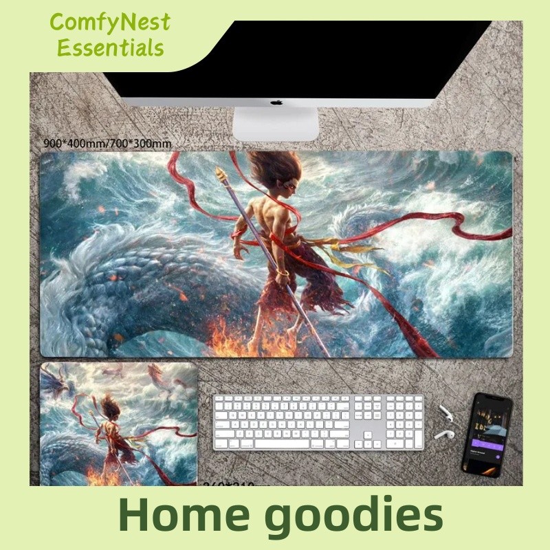 "Nezha 2" anime movie theme mouse pad oversized keyboard pad gaming ...