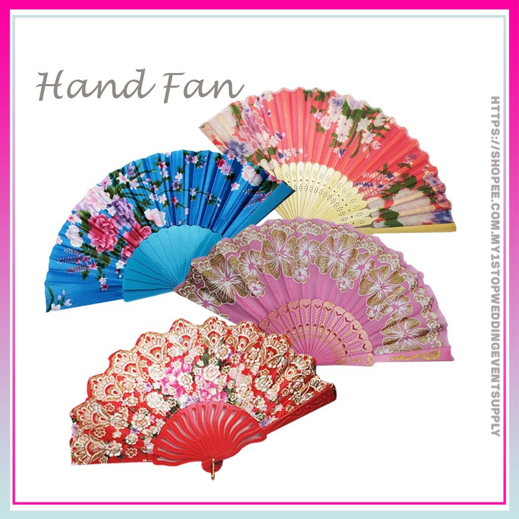 1PCS - PREMIUM HAND FAN/GLITTER PAPER FAN/KIPAS TANGAN MURAH/精美扇子/女士扇 ...