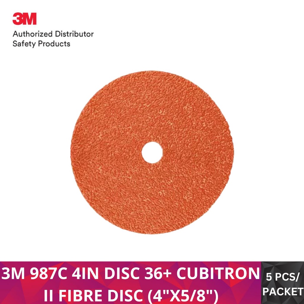 3M 987C 4IN DISC 36+ CUBITRON II FIBRE DISC (4"X5/8") (5 Piece) | Shopee Malaysia