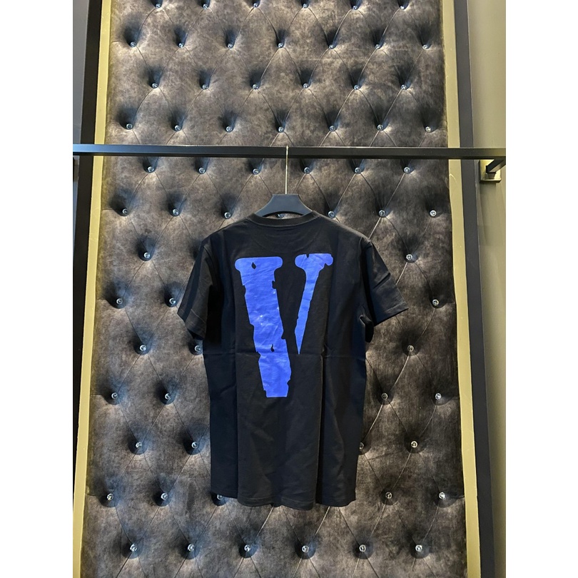 VLONE BLUE LOGO TEE (BLACK) | Shopee Malaysia
