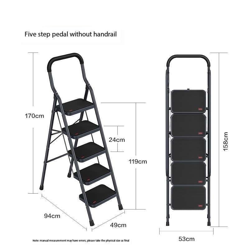 Malaysia 5 Steps Heavy Duty Ladder With Handrails And Without Handrails ...