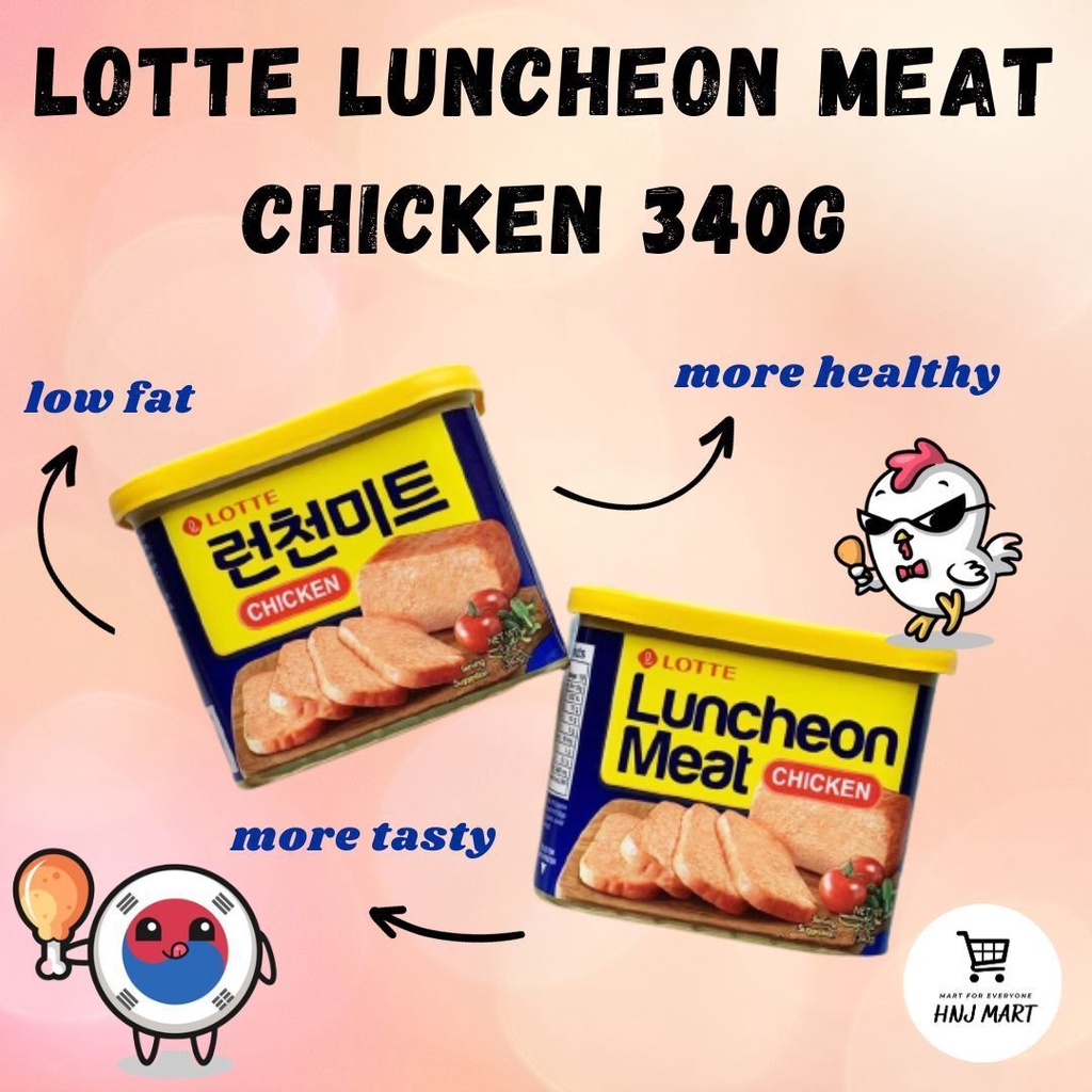 Korea Lotte Luncheon Meat Chicken 340g | Shopee Malaysia