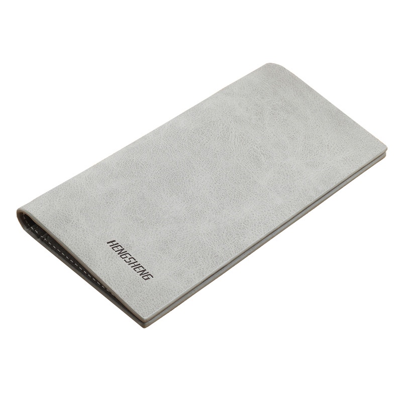 Hengsheng Men's Wallet Long Thin Retro Frosted Youth Soft Wallet Men's ...