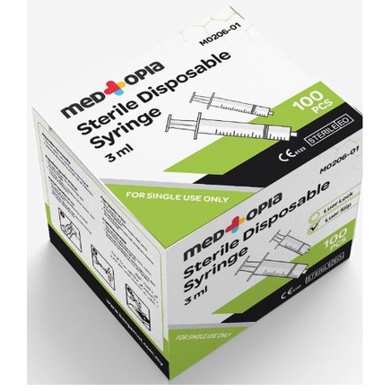 MEDTOPIA SYRINGE LUER SLIP 3CC -100s/BOX | Shopee Malaysia