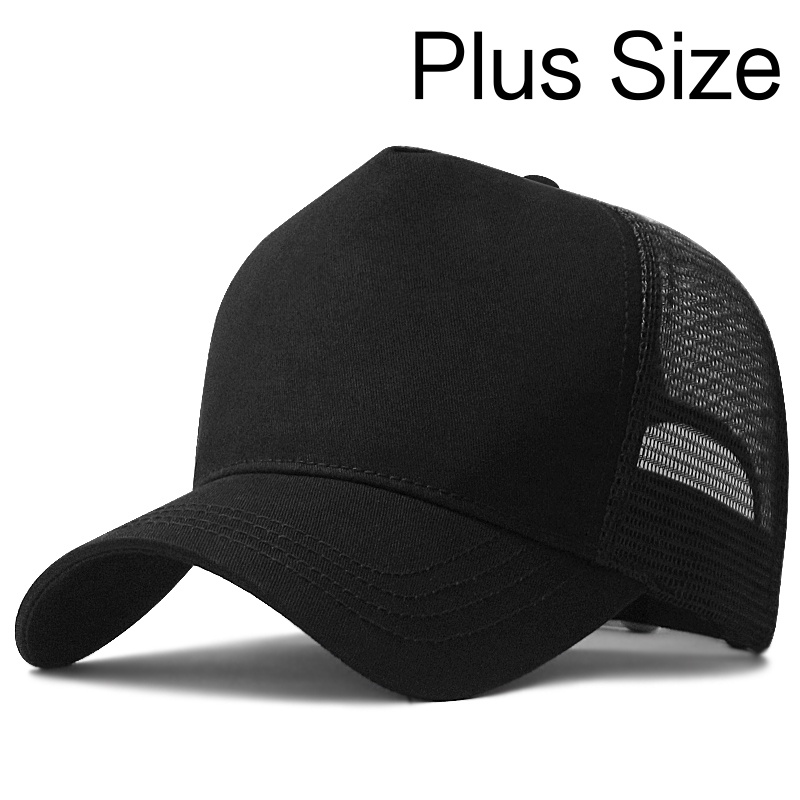 baseball cap Big Head Man Large Size Mesh Male Outdoors Plus Size Sport ...