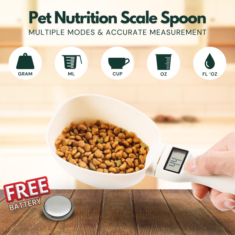 Pet Food Electronic Spoon Weight Scale Digital Weighing Scale 800g ...