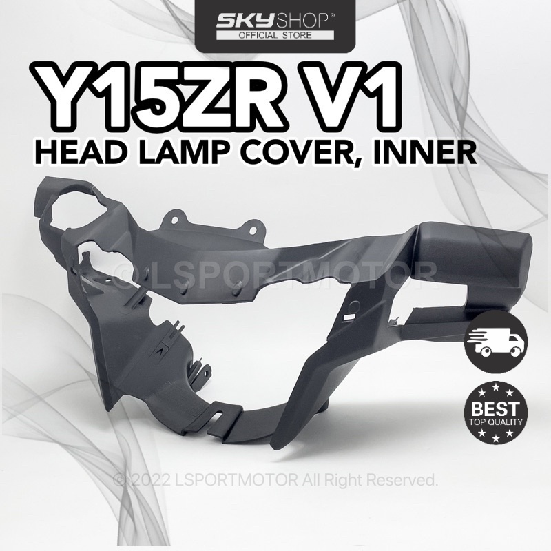 YAMAHA Y15ZR HEAD LAMP COVER, INNER (MATTE BLACK) YSUKU Y15 (S ...