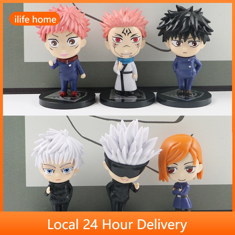 6pcs Jujutsu Kaisen Action Figure Satoru Gojo Geto Suguru Okkotsu Yuta ...