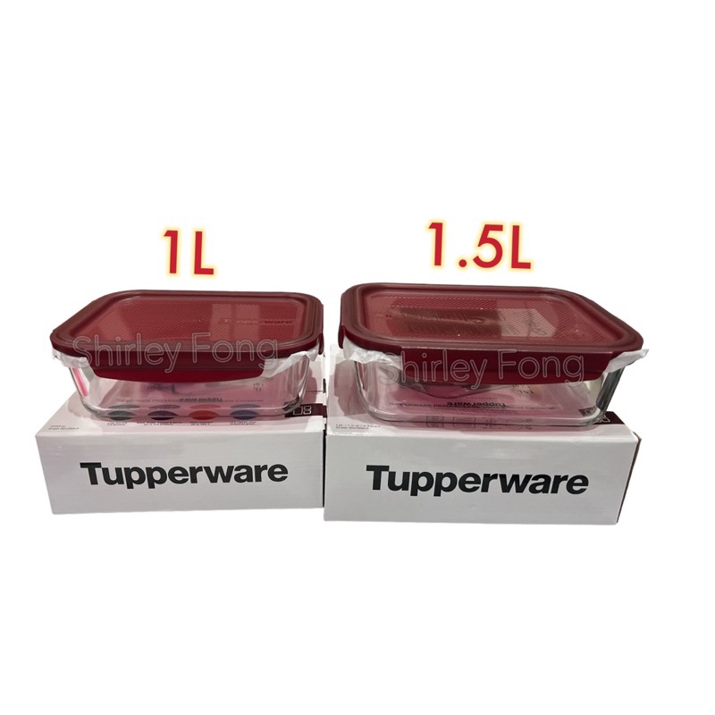 Tupperware PremiaGlass Rectangular 1L or 1.5L | Shopee Malaysia
