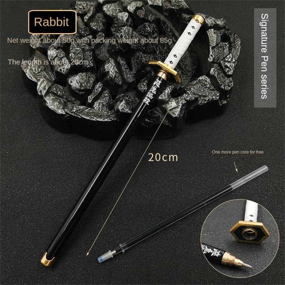 20cm Demon Slayer Series Gel Pen Kimetsu No Yaiba Tanjirou Black Refill ...