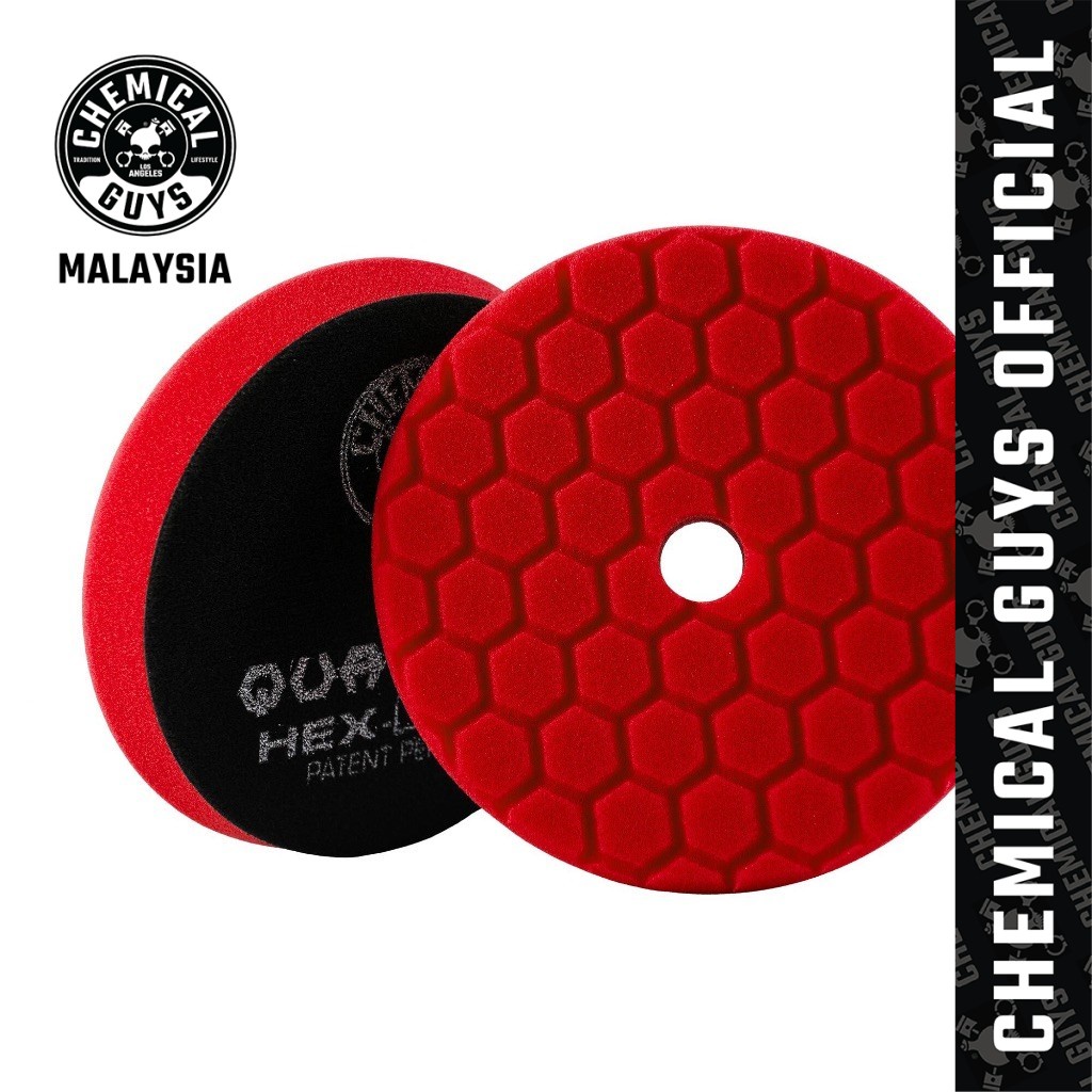 Chemical Guys Hex-Logic Quantum Ultra Light Finishing Pad Red (5.5 Inch ...