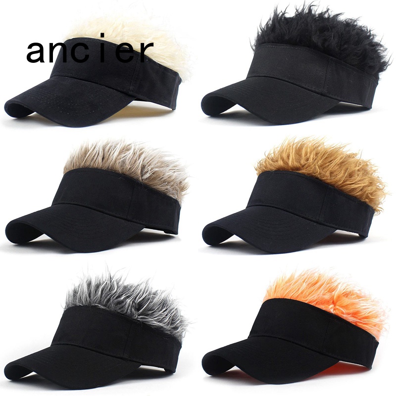 Fancier Novelty Hair Visor Cap with Flair Hair Adjustable Baseball Hat ...