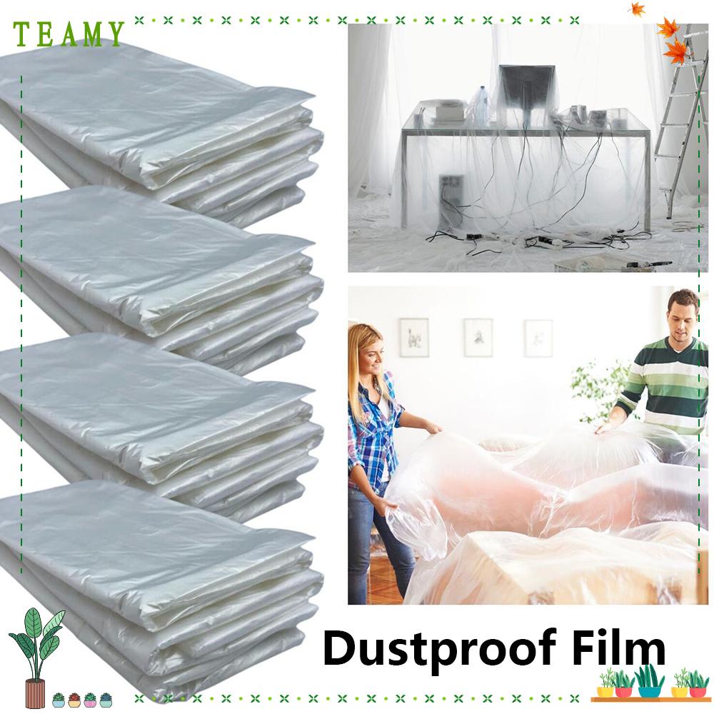 TEAMY Waterproof Dust Cover, Plastic Transparent Masking Film, High ...