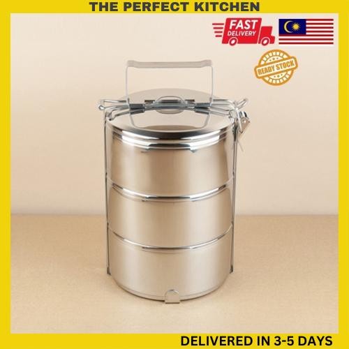 TPK 3 Tiers Stainless Steel Food Container High Quality Lunch Box ...