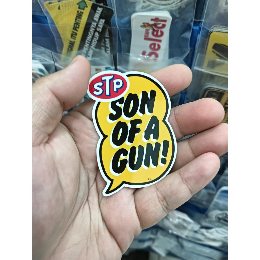 Sticker STP Son of Gun (Waterproof with laminate) | Shopee Malaysia
