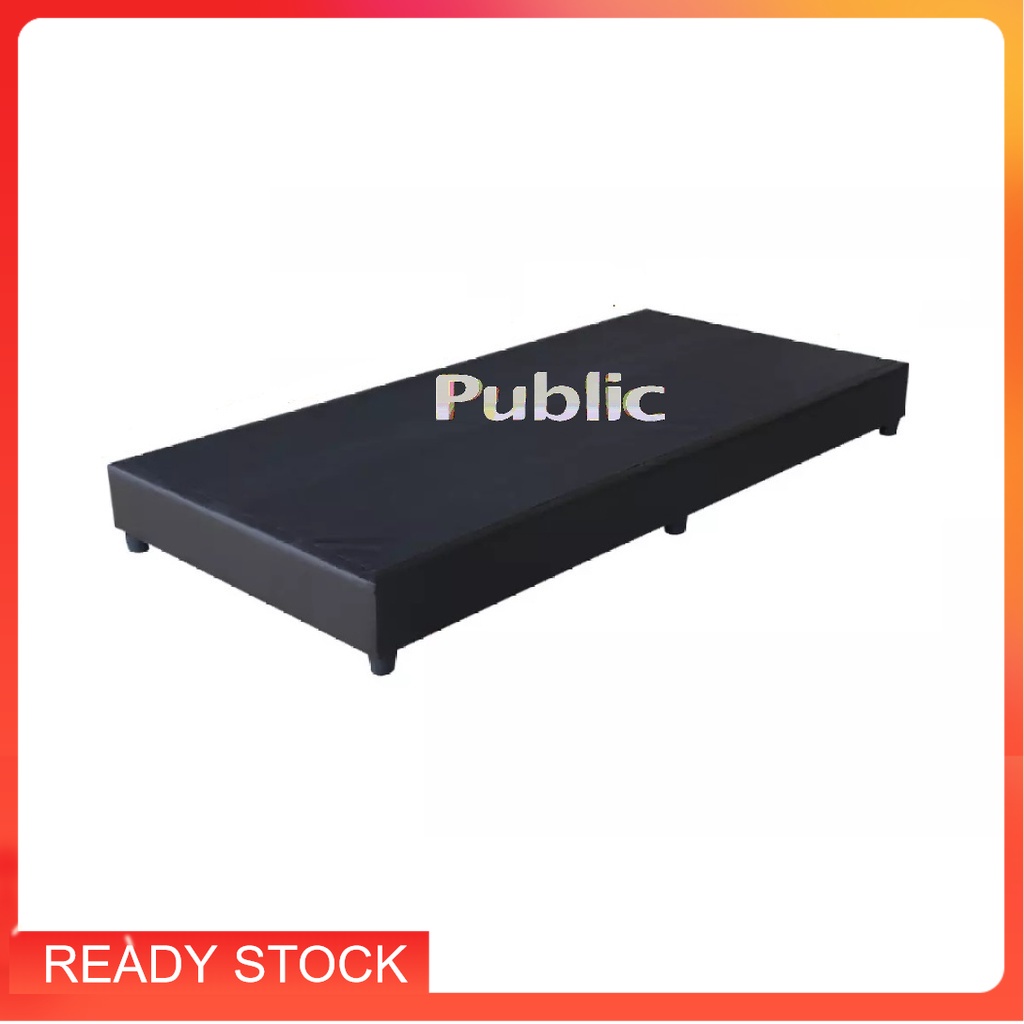 𝙏𝙀𝙍𝙈𝙐𝙍𝘼𝙃 Katil Single Super Single Queen King Katil Kulit PVC Hitam ...
