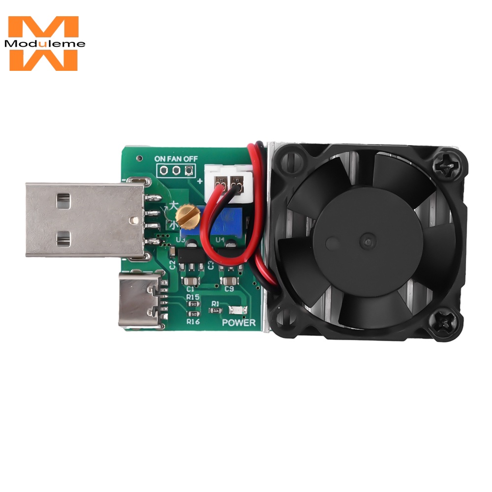 USB Load Tester Electronic Load Test Resistor Module 22.5W USB & Type C ...