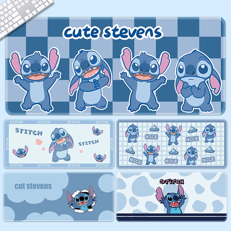 Stitch Mouse Pad Cute Kawaii Cartoon Little Monster XXL Mousepad Anime ...