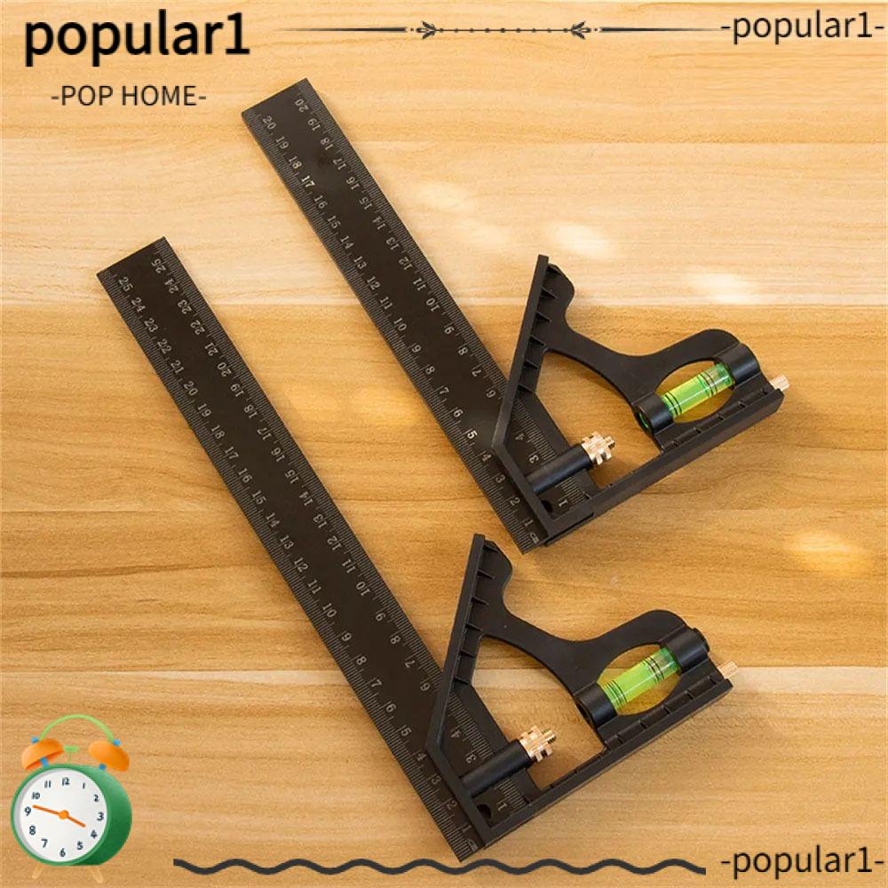 POP Combination Right Angle Ruler, with Bubble 15/20/25cm Level Gauge ...