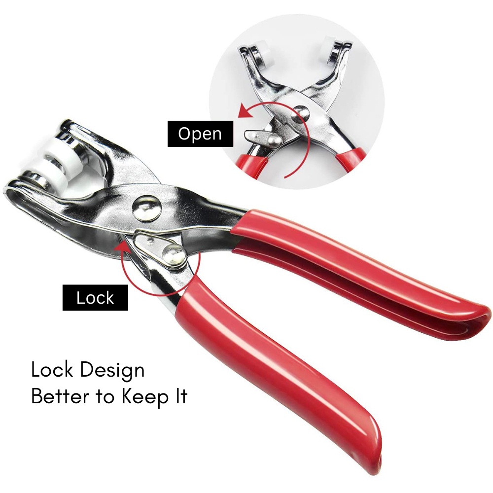 9.5mm Snap Button Plier Metal Snap Button Set Snap Button Fastener DIY ...