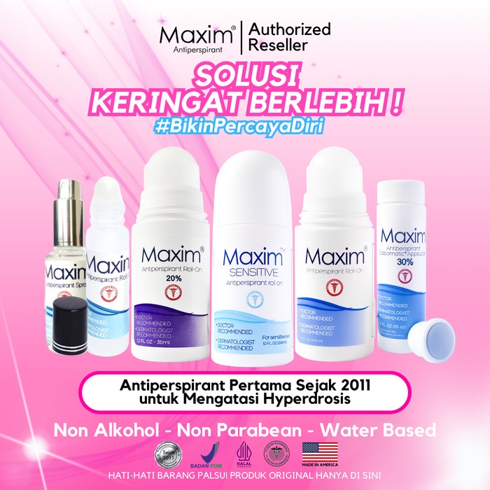 Maxim Antiperspirant Deodorant Roll On And Spray | Shopee Malaysia