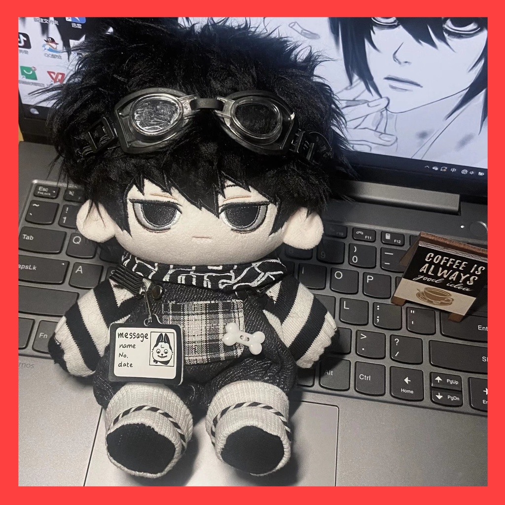20cm Doll DEATH NOTE L.Lawliet Plushie Doll Cotton Clothes Change ...