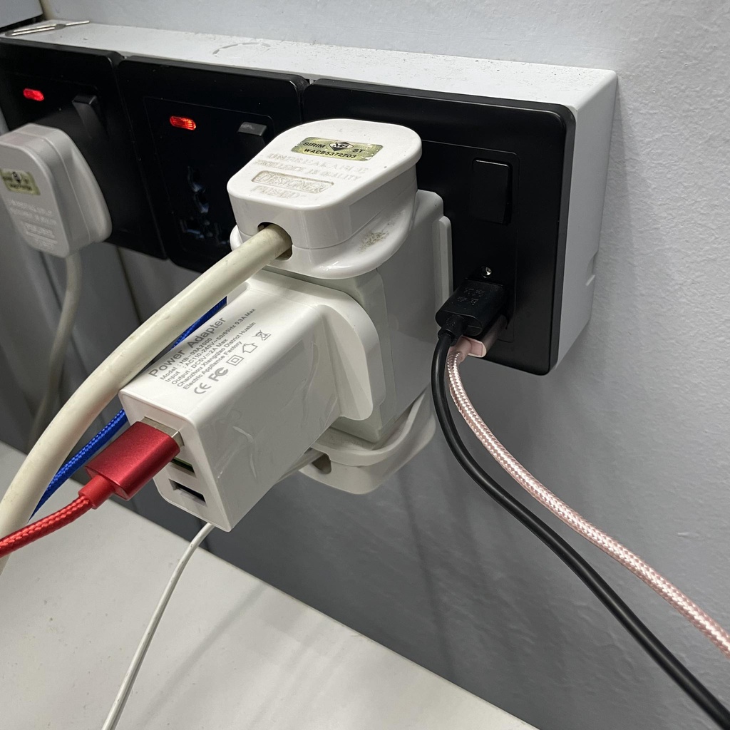 DIY.Tools PLUG SOCKET 3 SLOT = 3PIN PLUG EXTENSION TO THREE SLOT ...