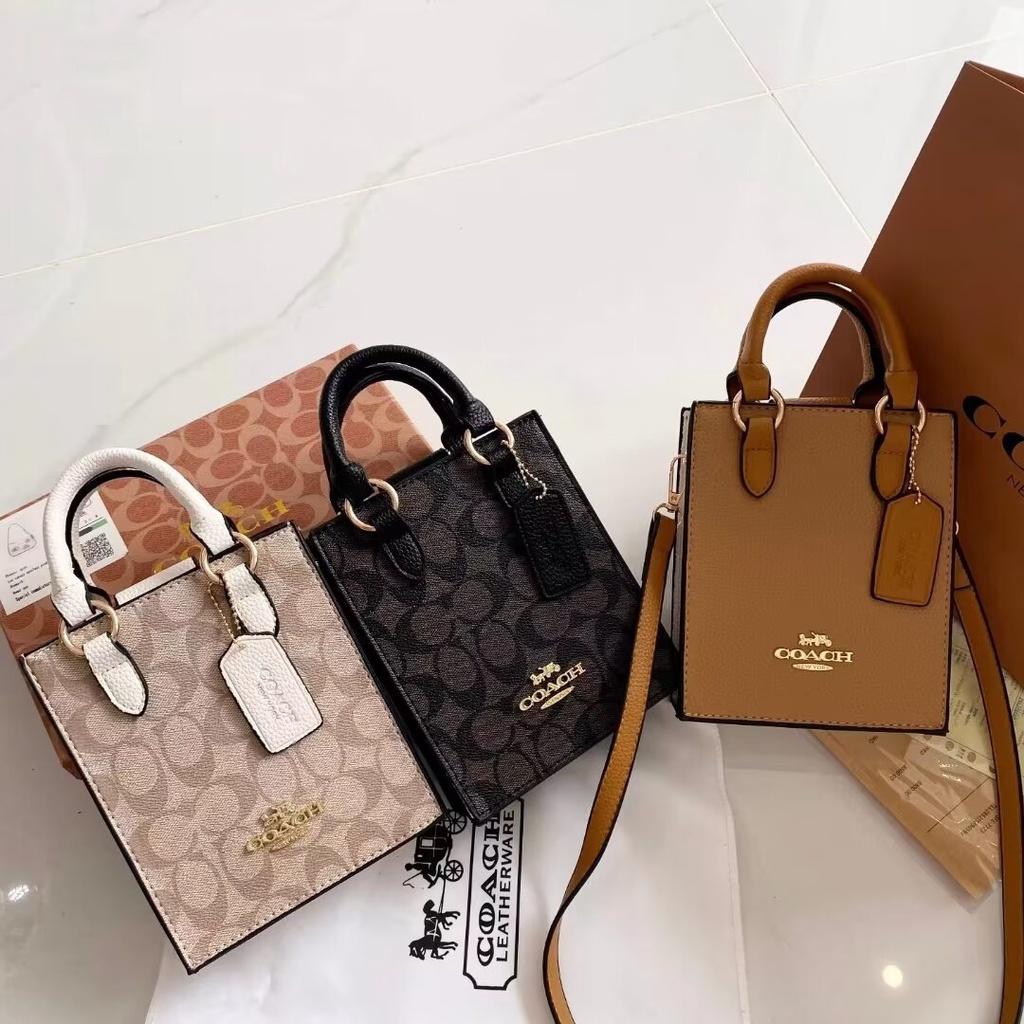 Coach Sling Bag Sports Messenger Bags Ladies Shoulder Bag Women Leather ...