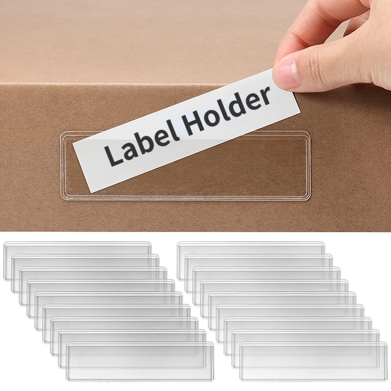 Bookshelf Label Index Card/ Multi Purpose Adhesive Label Holder ...