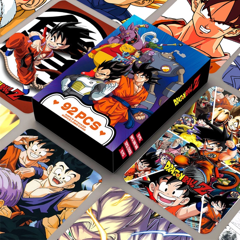 Dragon Ball Z Photocard Lomo Card Postcard Stickers 92pcs/box | Shopee ...