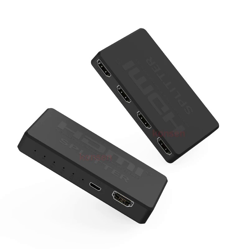 4K HDMI Splitter 1x4 HDMI Distributor Splitter 1 in 4 out HDMI Splitter ...