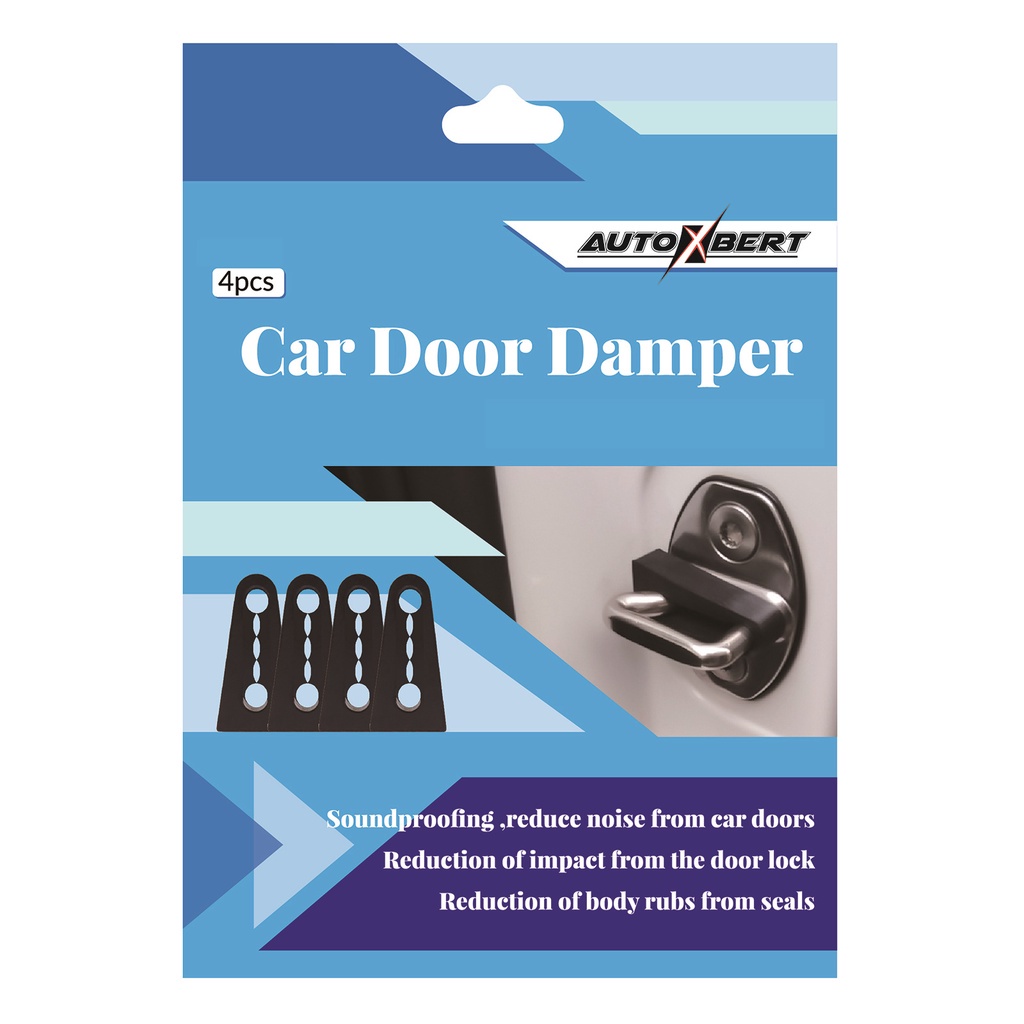 ^Lz^ 4PCS Car Door Lock Damper Shock Absorber Deadener Soundproof Door ...