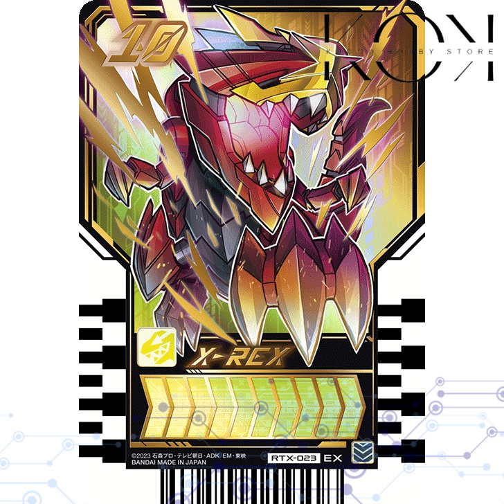 Bandai Kamen Rider Gotchard DX Ride Chemy Trading Card RTX-023 X-REX X ...