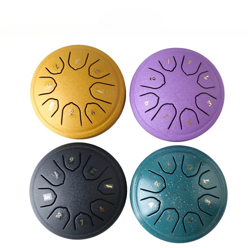 Steel Tongue Drum Percussion Musical Instrument Steel Drum Hand Drum ...