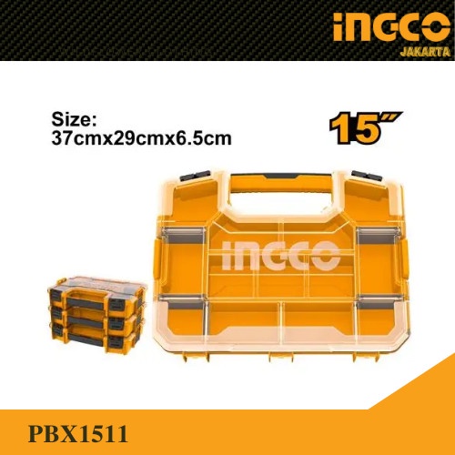 Small Tool Box Bolt Nut Mini Small Tool Box (37cm) INGCO PBX1511 ...