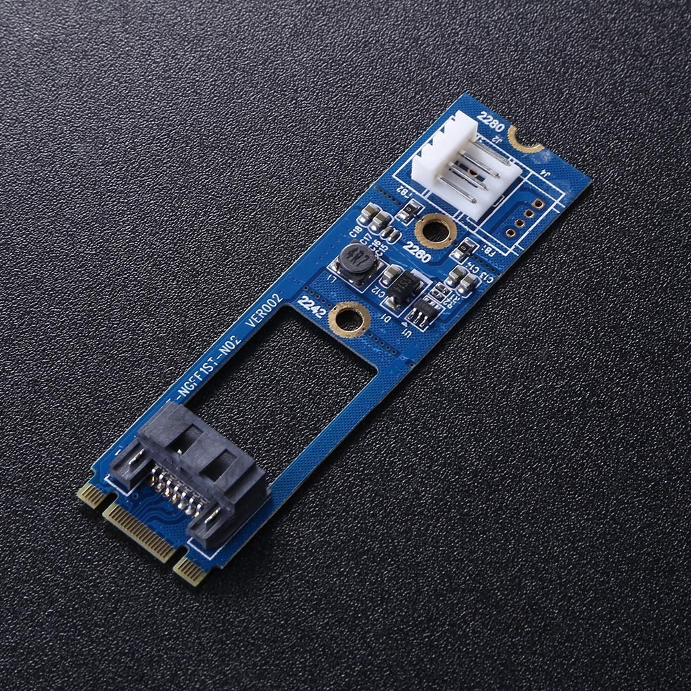 keepdreaming UK M.2 SATA to 7Pin SATA M2 to SATA Converter Card Adapter ...