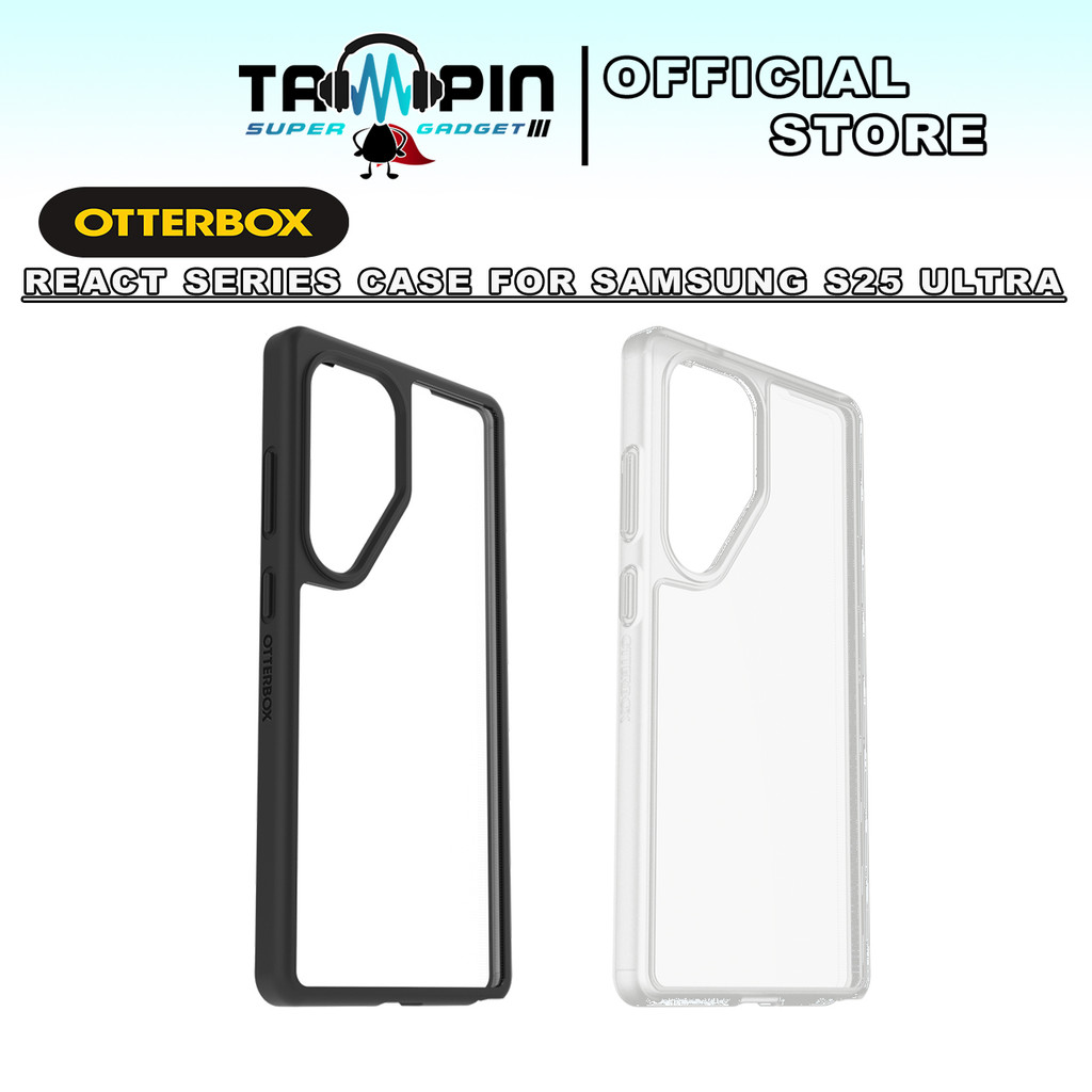 OtterBox React Series Casing For Samsung S25 Ultra Clear Black Military ...