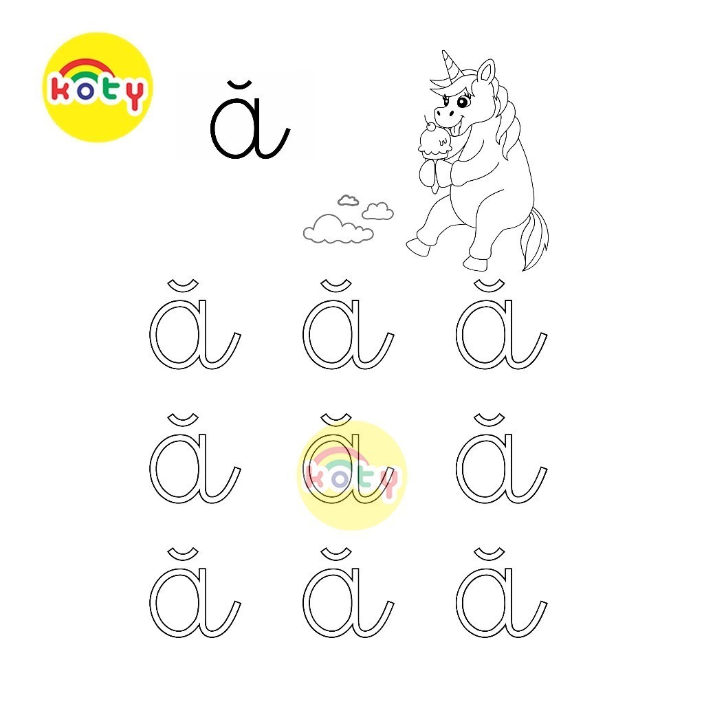 Set of 29 Coloring Pages of Vietnamese Lowercase Alphabet - Learning ...