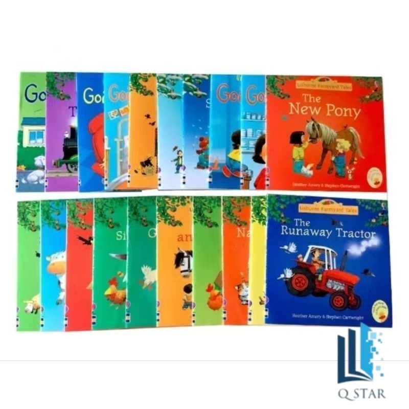 Usborne Farmyard Tales Early Learning Kids Story Books (20 Books ...
