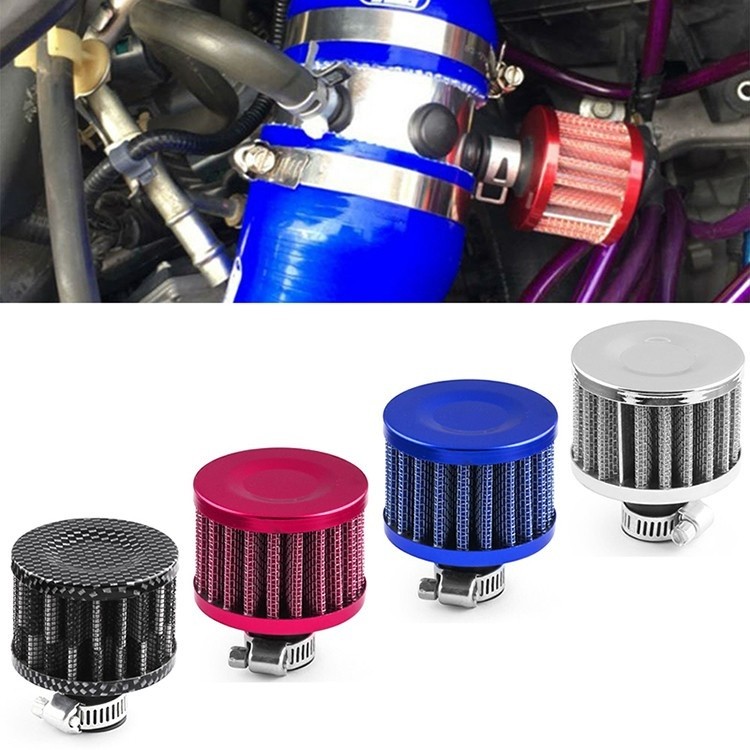 Car Motor Cold Air Inlet Valve Cover Filter Crank Respirator Mini Air ...