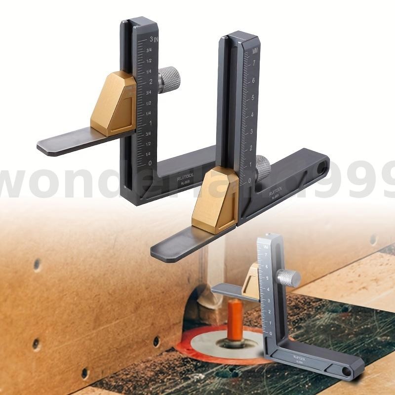 Height Gauge Table Saw Aluminum Alloy Depth Measuring Tool Inch Metric ...