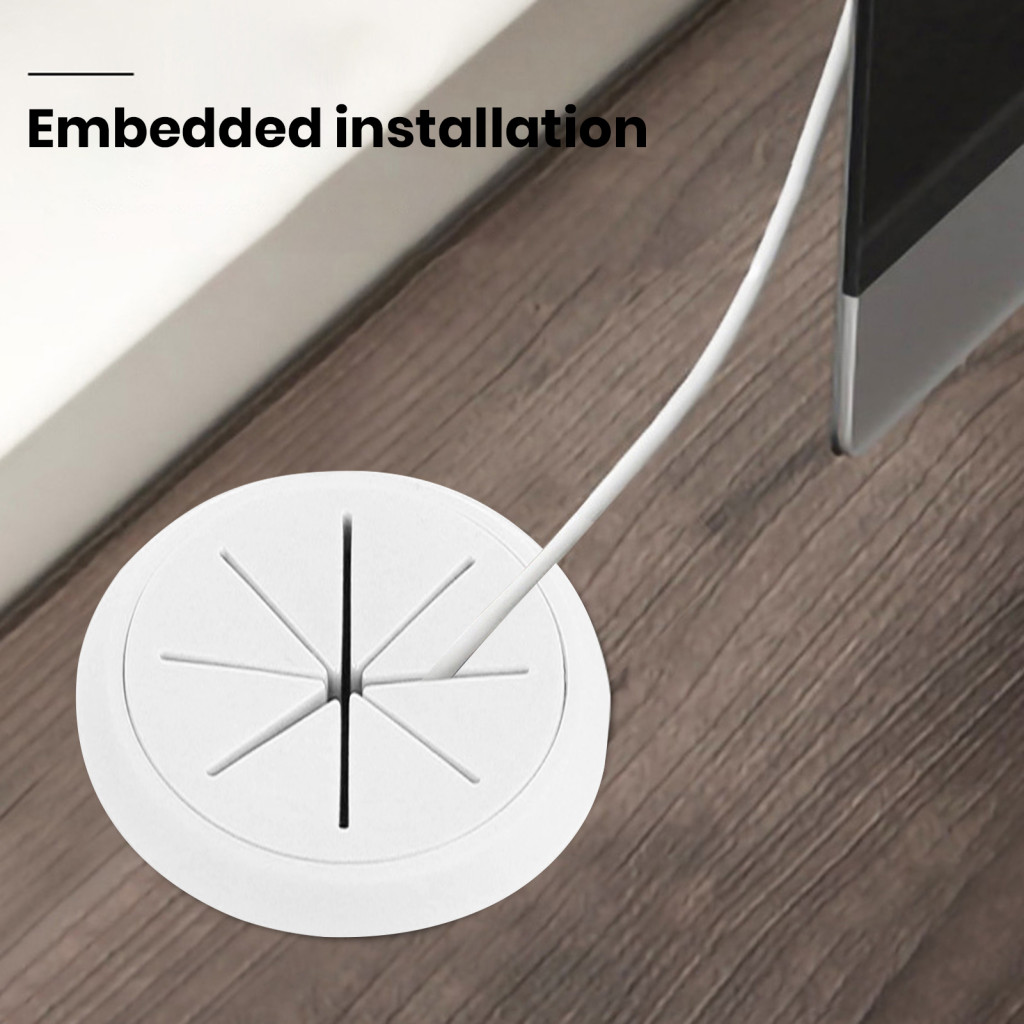 (VIP) Desk Wire Hole Cover Desk Cable Management Office Desk Cable ...