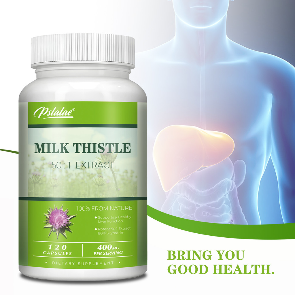 Pslalae Organic Milk Thistle 50:1 Extract, 20,000 mg Strength, 80% ...