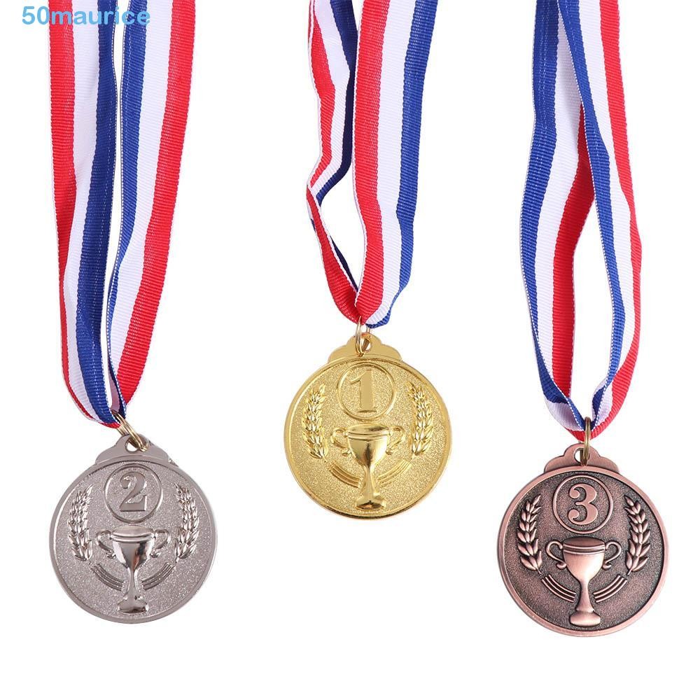 MAURICE Gold Silver Bronze Medals, Swimming Sports Game Zinc Alloy ...