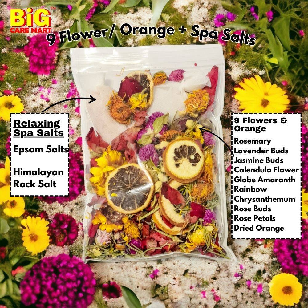 9-Flowers Mandi Bunga + Epsom Salt + Himalaya Rock Salt - Bath Spa Bath ...