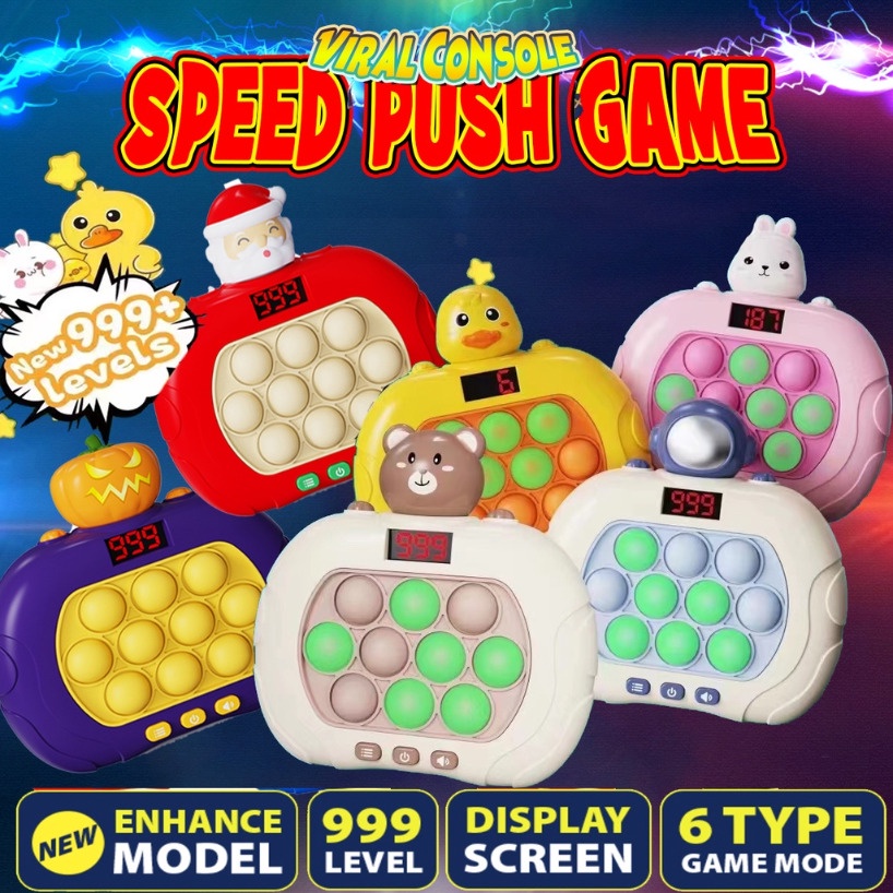 🔥Upgrade 999 Levels🔥 Pop-it Quick Push Game Machine with LED Screen ...